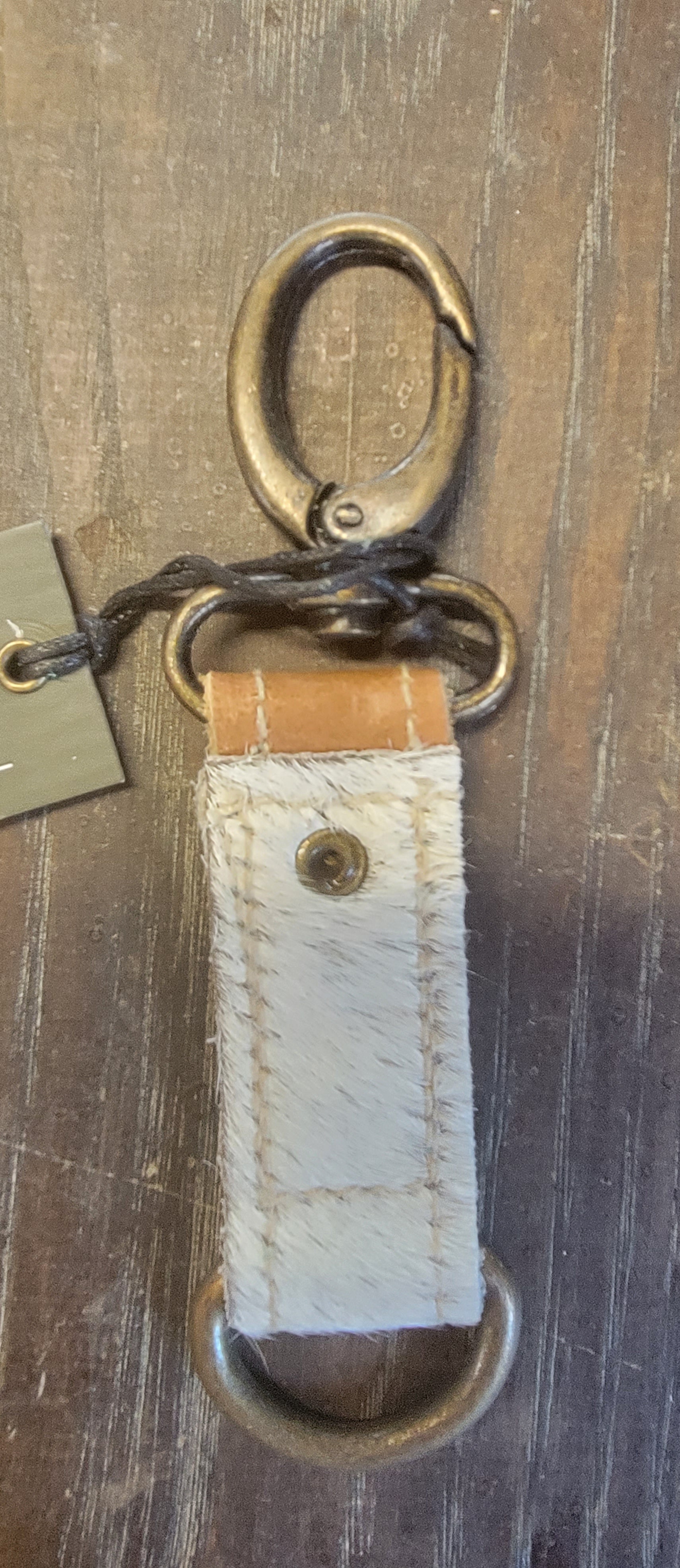 Black & White Key Fob – Western Iron